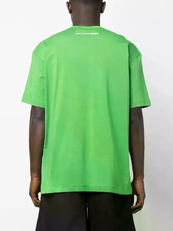 Comme Des Garçons Short-sleeve Round-neck T-shirt - Green