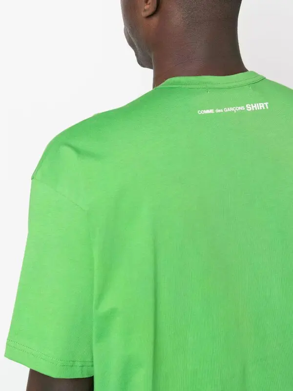 Comme Des Garçons Short-sleeve Round-neck T-shirt - Green