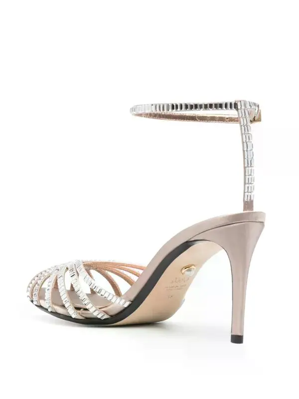 ALEVI MILANO Crystal-embellished Caged Sandals