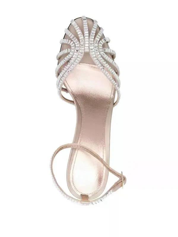 ALEVI MILANO Crystal-embellished Caged Sandals