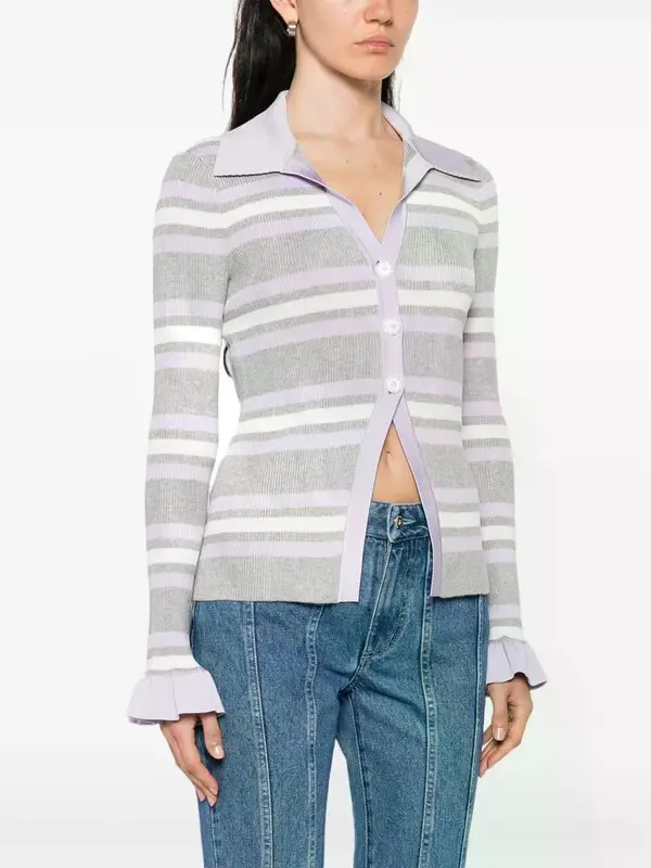 SELF-PORTRAIT Striped Cardigan