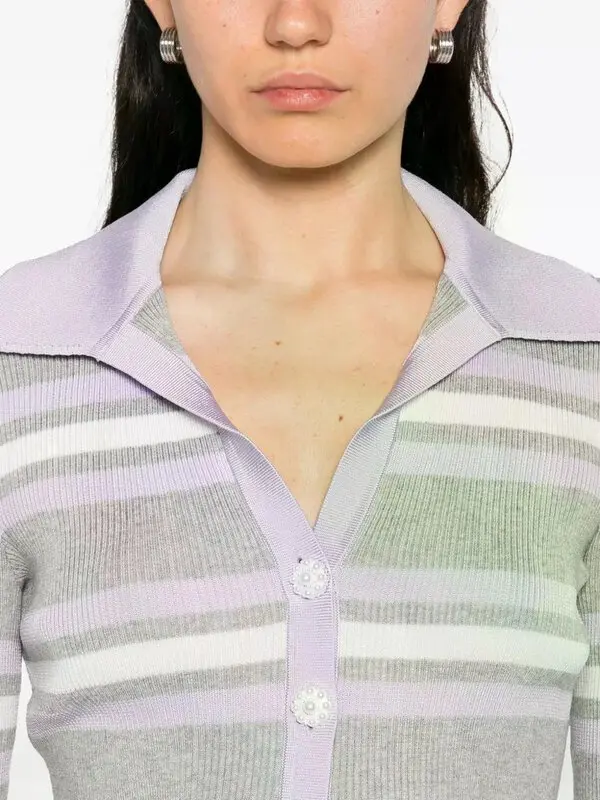 SELF-PORTRAIT Striped Cardigan