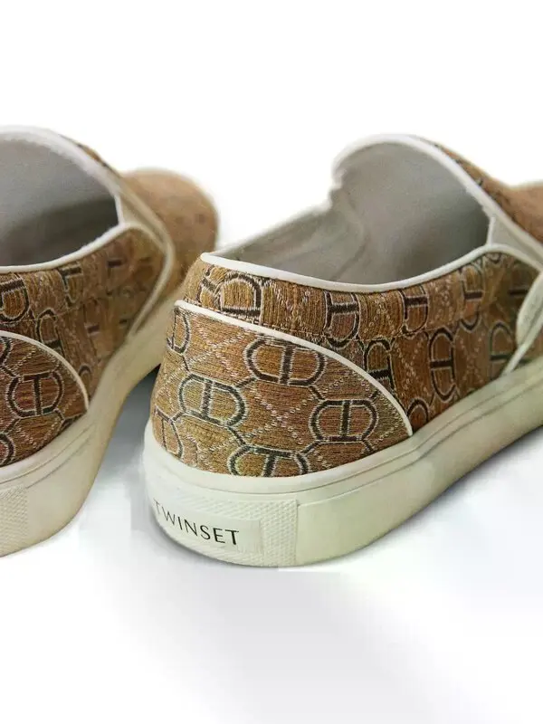 TWINSET Monogram Slip-on Sneakers