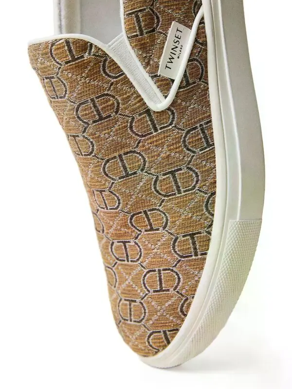 TWINSET Monogram Slip-on Sneakers