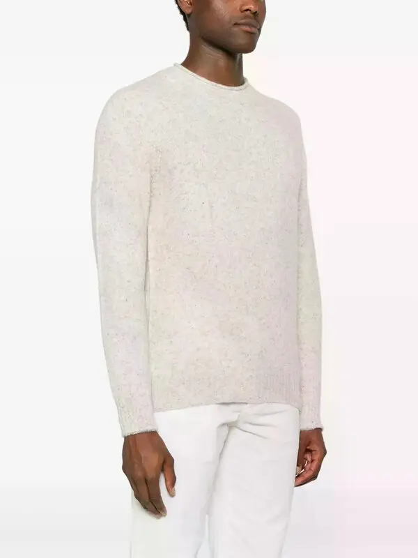 Brunello Cucinelli Mélange-effect Jumper - Grey