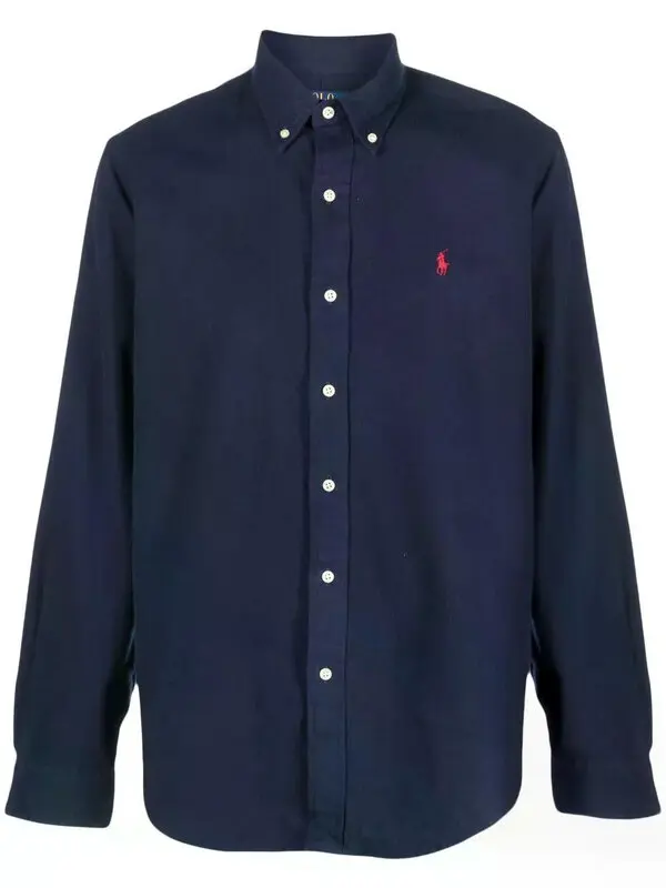 Polo Ralph Lauren Polo Pony Button-up Cotton Shirt - Blue