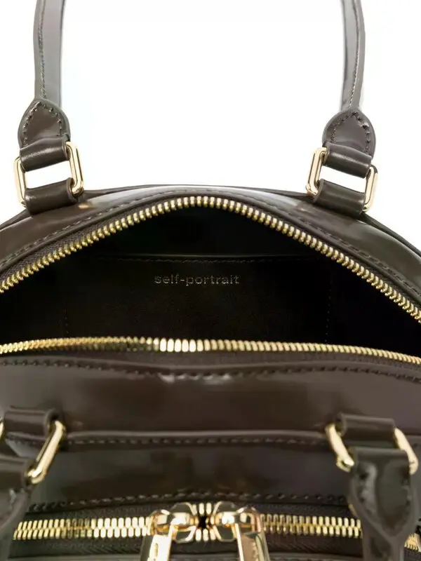 SELF-PORTRAIT Curved Charm Shoulder Bag