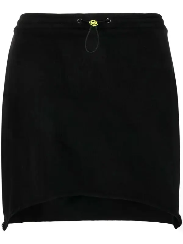 BARROW Drawstring-fastening Cotton Miniskirt
