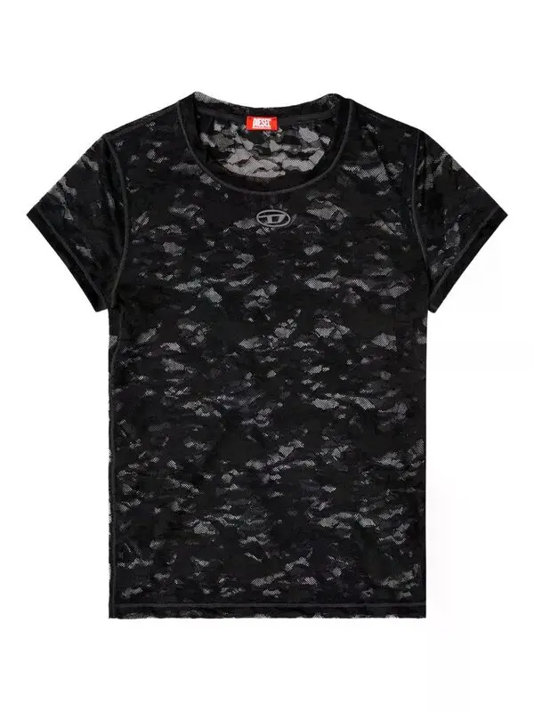 DIESEL® Lace-embroidered T-shirt