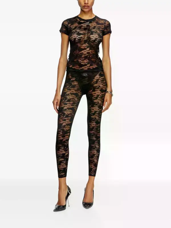 DIESEL® Lace-embroidered T-shirt