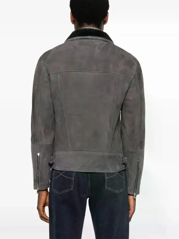 Brunello Cucinelli Suede Biker Jacket