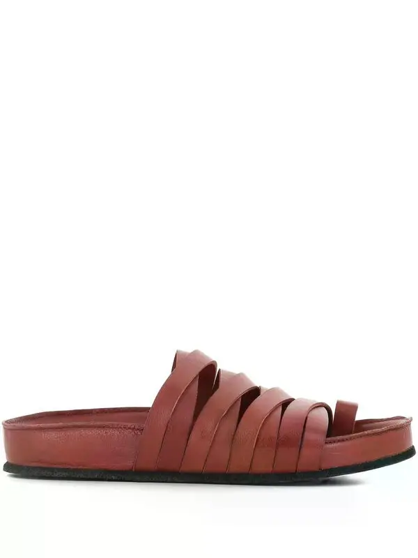 PANTANETTI Strap-detail Sandals - Brown
