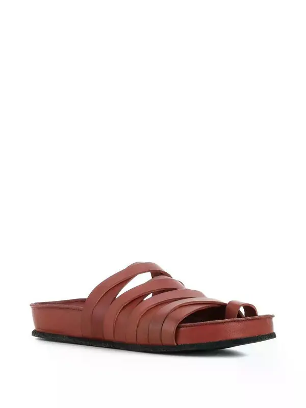 PANTANETTI Strap-detail Sandals - Brown