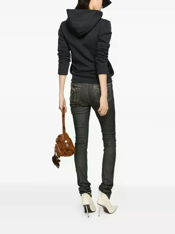 Acne Studios Zip-up Hoodie With Embroidered Applique