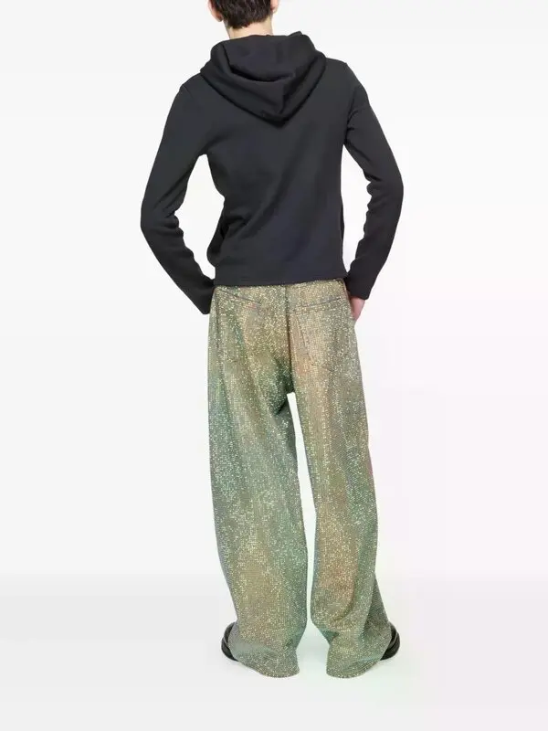 Acne Studios Zip-up Hoodie With Embroidered Applique
