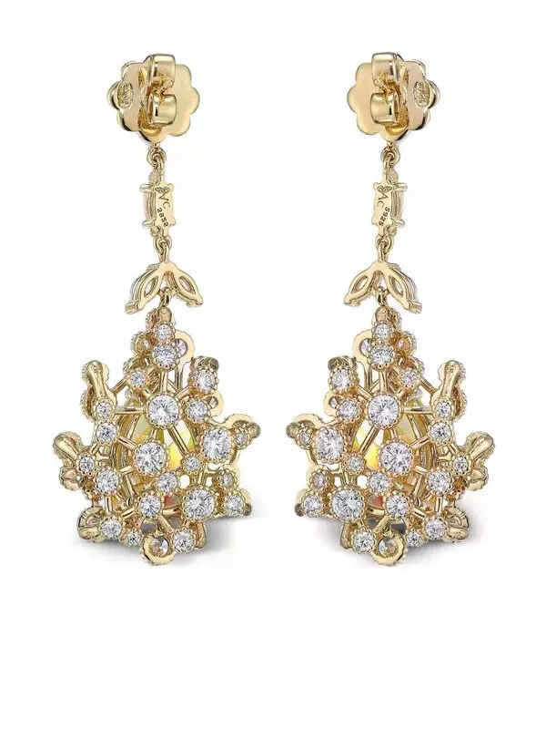 ANABELA CHAN 18kt Vermeil Canary Spectra Diamond Drop Earrings - Gold