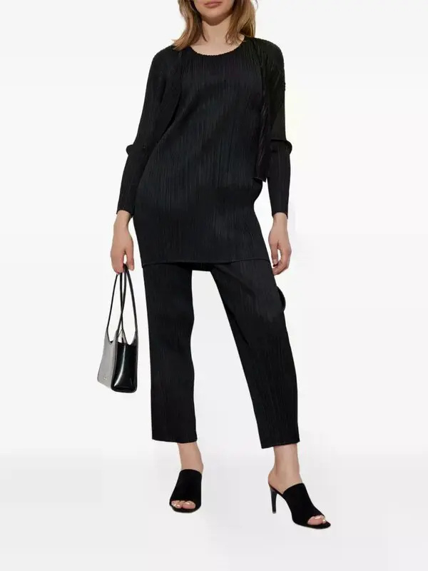 Issey Miyake Pleated Open-front Cardigan