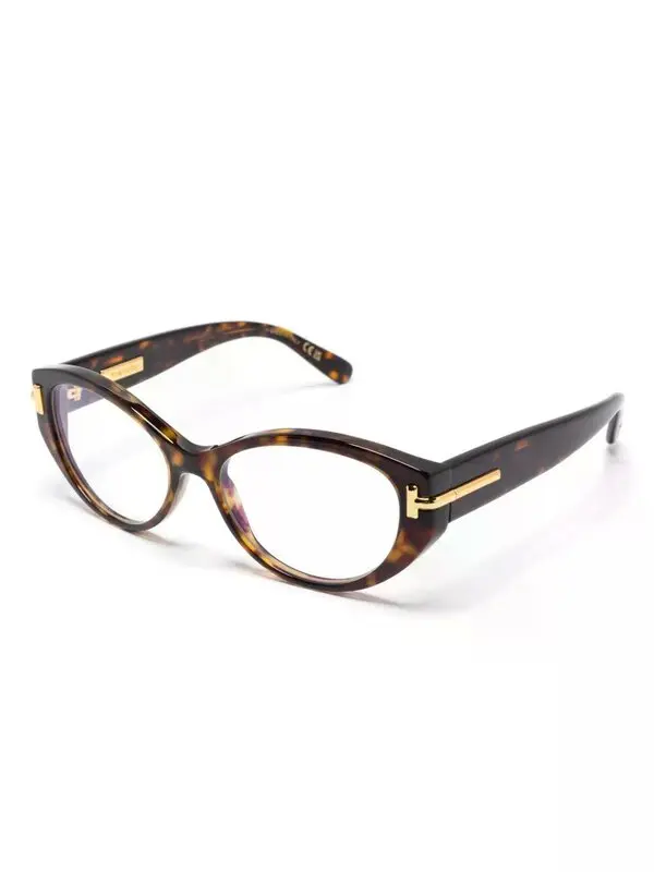 TOM FORD Round-frame Glasses - Brown