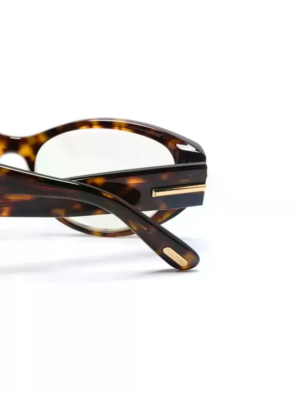 TOM FORD Round-frame Glasses - Brown