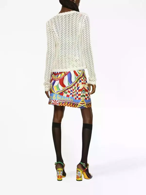 Dolce & Gabbana Crochet-knit Cardigan