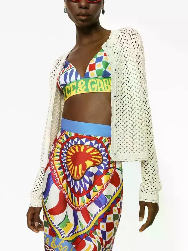 Dolce & Gabbana Crochet-knit Cardigan