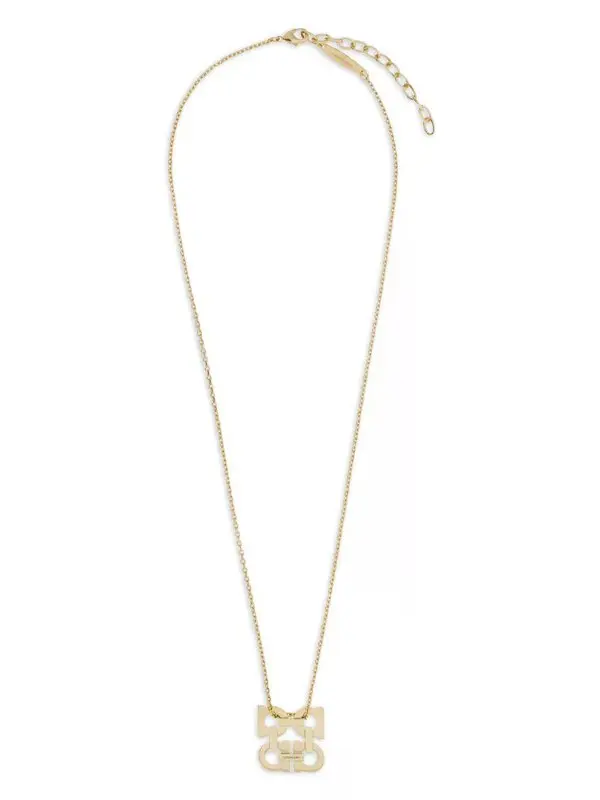 FERRAGAMO Logo-pendant Necklace - Gold