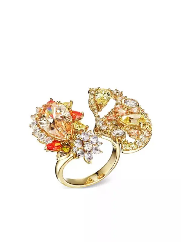 ANABELA CHAN 18kt Gold Vermeil Multi-stone And Diamond Ring - Yellow