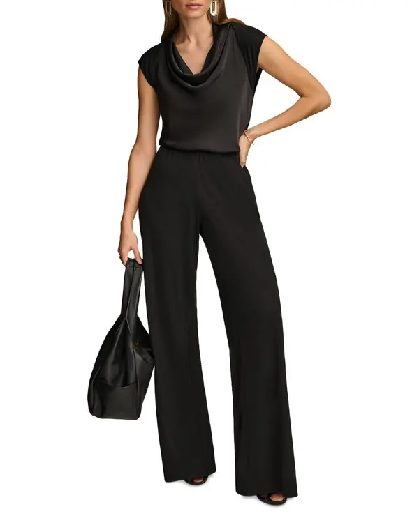 Donna Karan New York Flat Front Wide Leg Pants