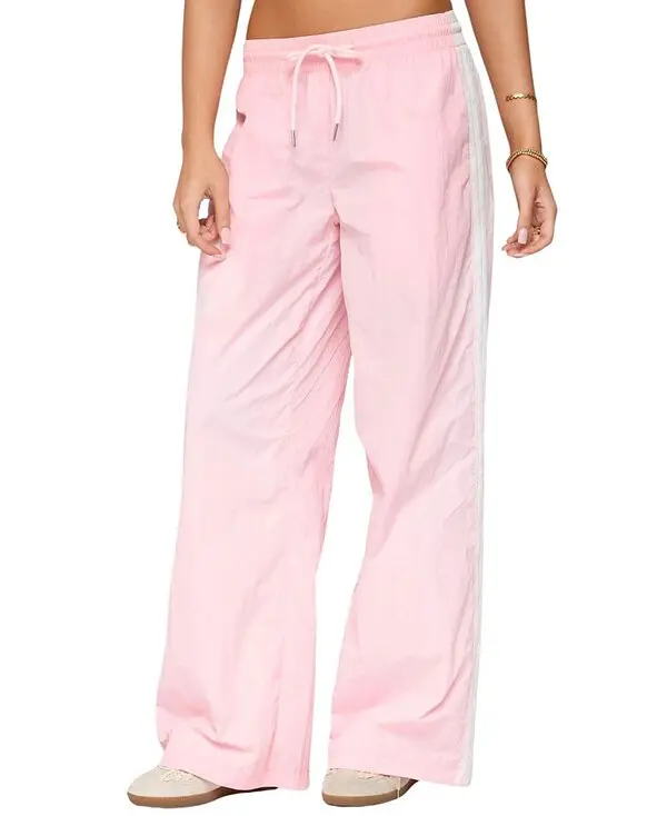 EDIKTED Annabella Nylon Track Pants - Light-pink