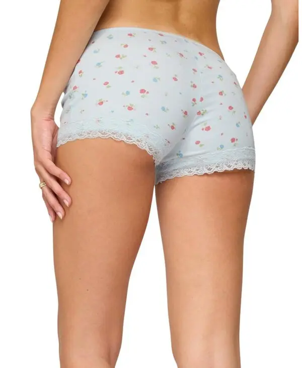 EDIKTED Aurea Lacey Floral Shorts