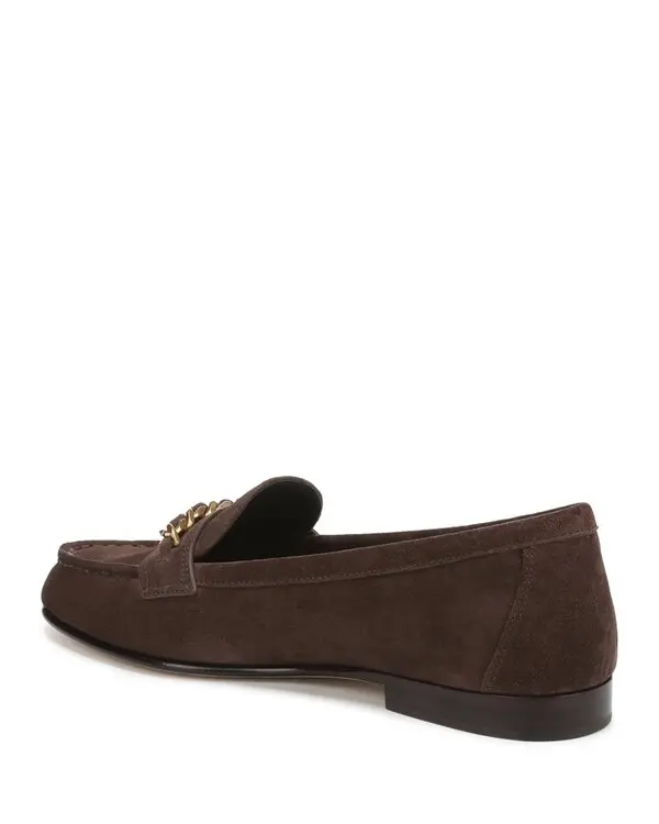 Veronica Beard Penny Chain Loafer Flats - Espresso