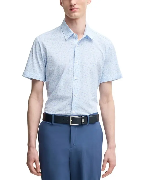 BOSS Roan Kent Slim Fit Dress Shirt - Light Pastel Blue