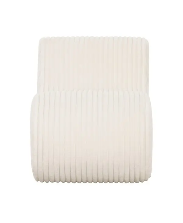 TOV FURNITURE Senna Oversized Corduroy Accent Chair - Cream