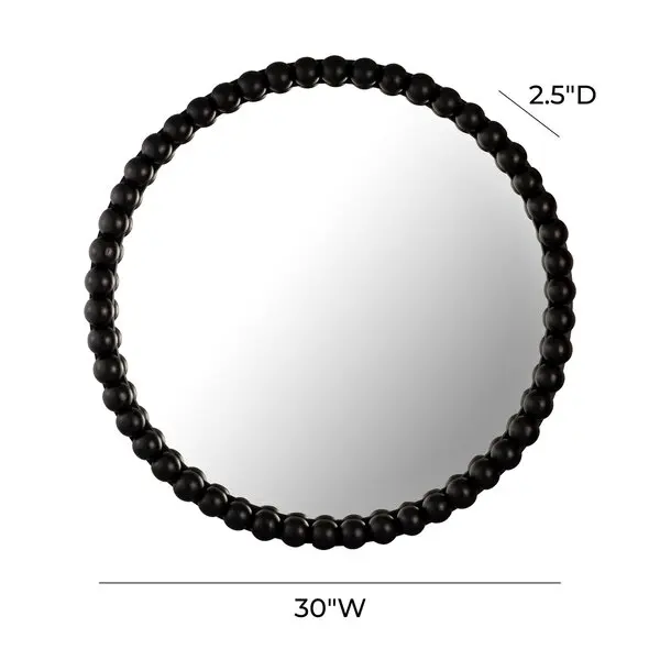 TOV FURNITURE Baria Round Mirror