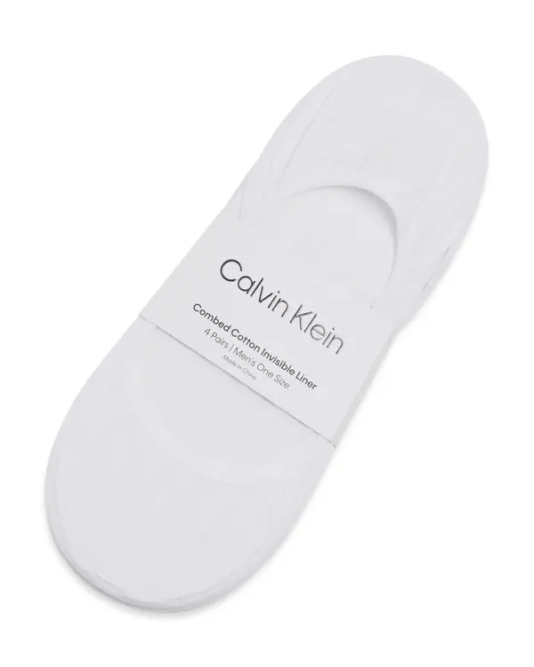 Calvin Klein Sock Liners Pack - White