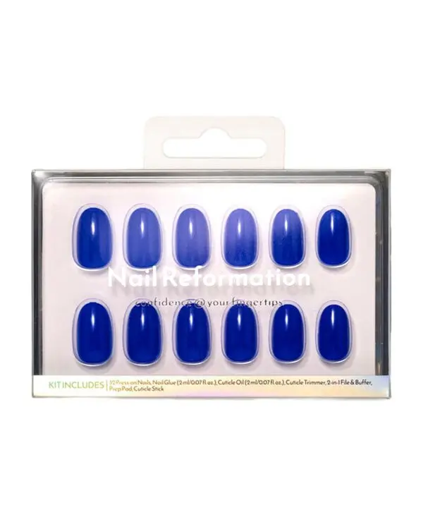 NAIL REFORMATION Press On Nails - Cerulean