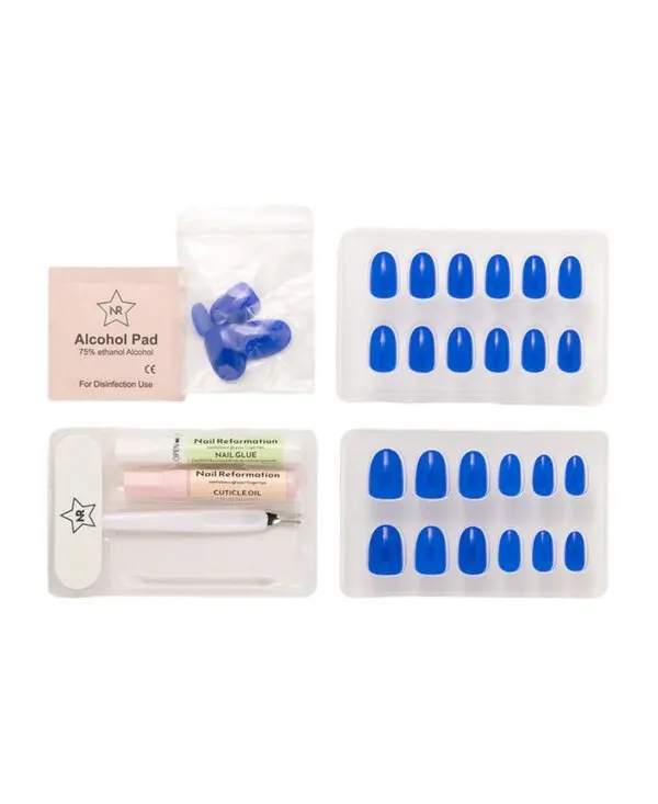 NAIL REFORMATION Press On Nails - Cerulean