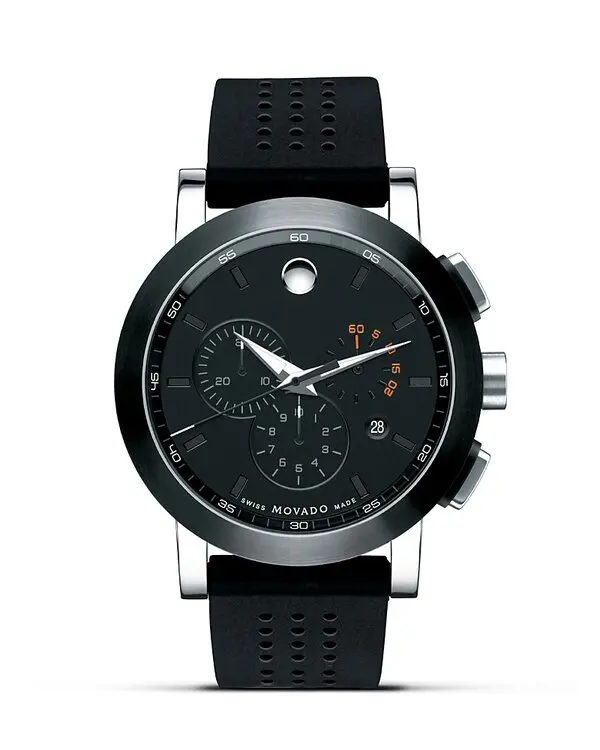 Movado Museum Sport Stainless Steel Chronograph Watch