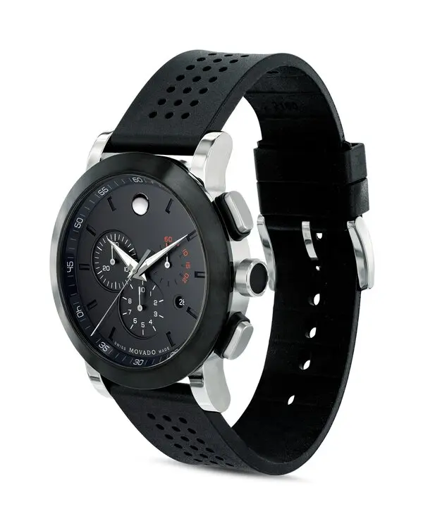Movado Museum Sport Stainless Steel Chronograph Watch