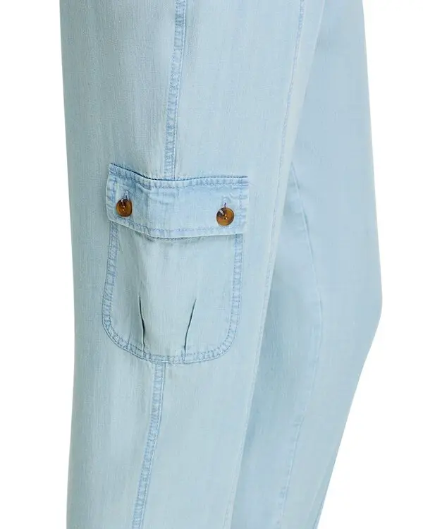 Aqua Chambray Joggers