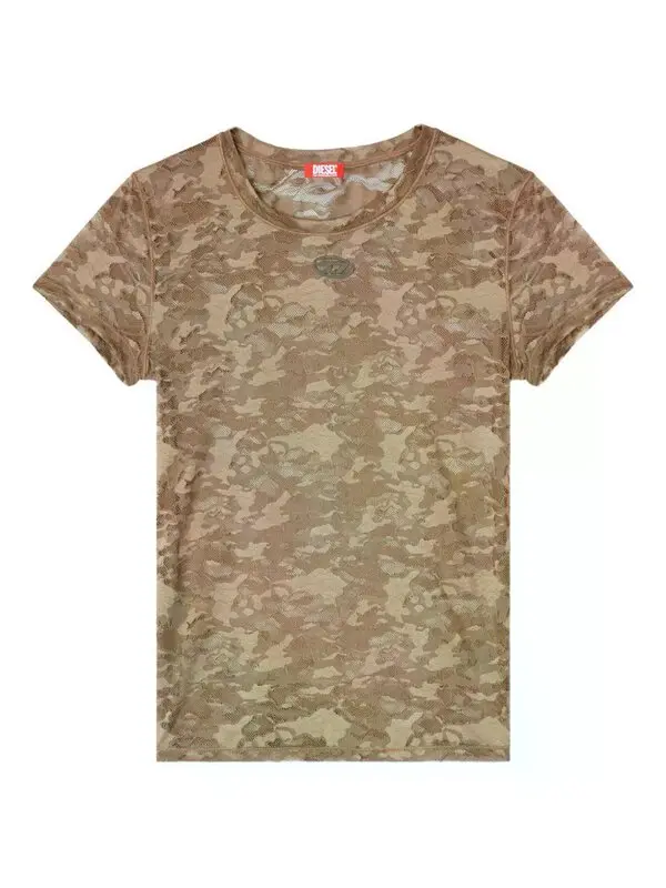 DIESEL® Camouflage Print T-shirt - Neutrals