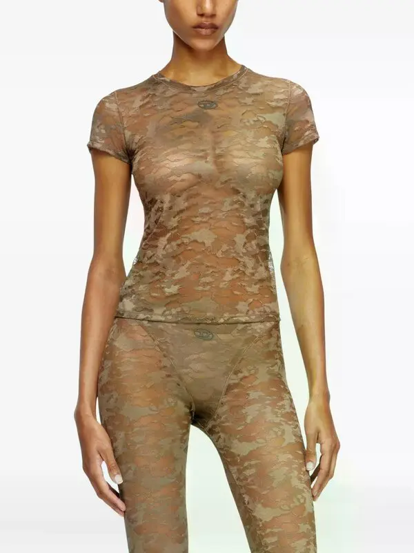 DIESEL® Camouflage Print T-shirt - Neutrals