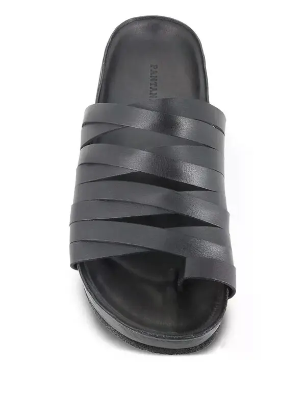 PANTANETTI Strappy Open-toe Sandals - Black