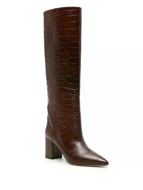 Paris Texas Anja 70mm Crocodile-effect Boots