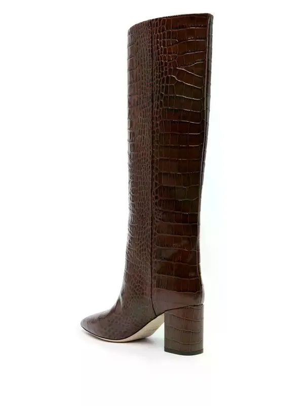 Paris Texas Anja 70mm Crocodile-effect Boots
