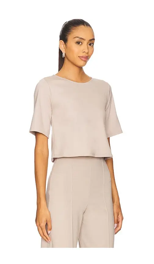RIPLEY RADER Ponte Knit Short Sleeve Top
