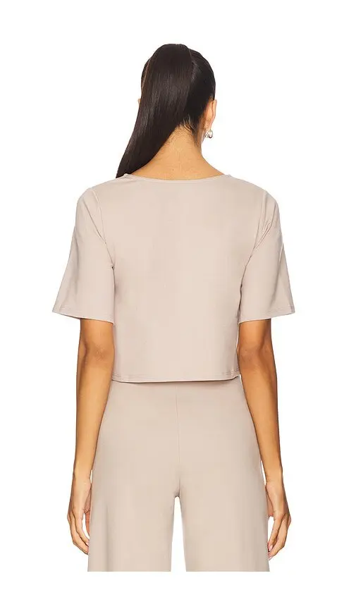 RIPLEY RADER Ponte Knit Short Sleeve Top