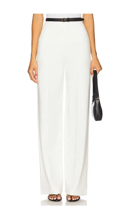 RIPLEY RADER Ponte Knit Straight Leg Pant - Off-white