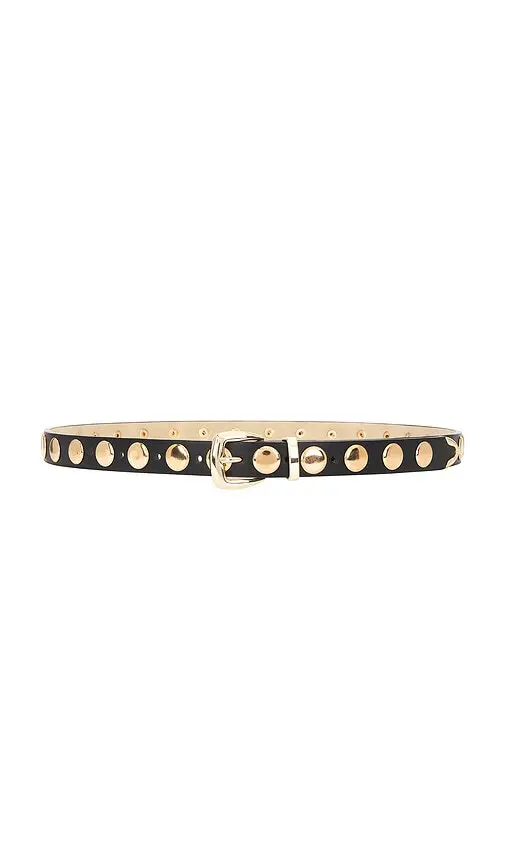 PETIT MOMENTS Studded Disc Belt - Black & Gold