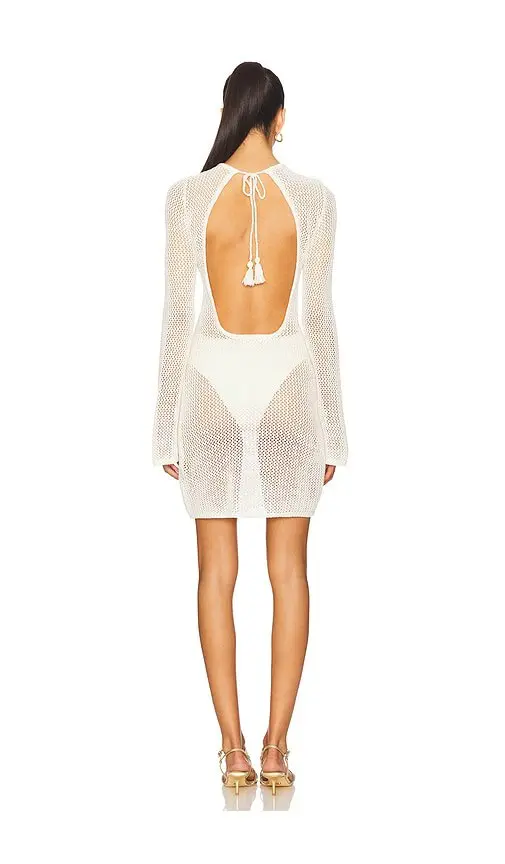 L*Space Cleo Crochet Knit Mini Dress